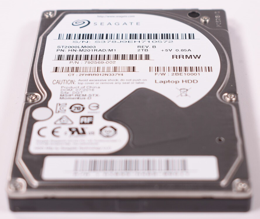 124P6 for Dell Hard Drive, 2T, S3, 5.4, 51 2E, Straight, M9T