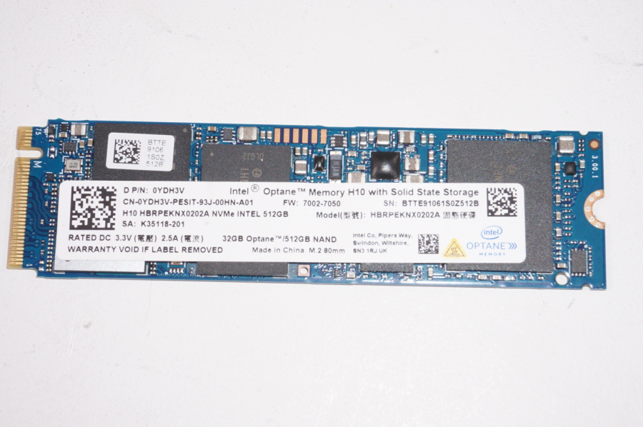 HBRPEKNX0202AH for Hp - 512GB PCIe NVMe 32GB Optane Memory SSD Drive ...