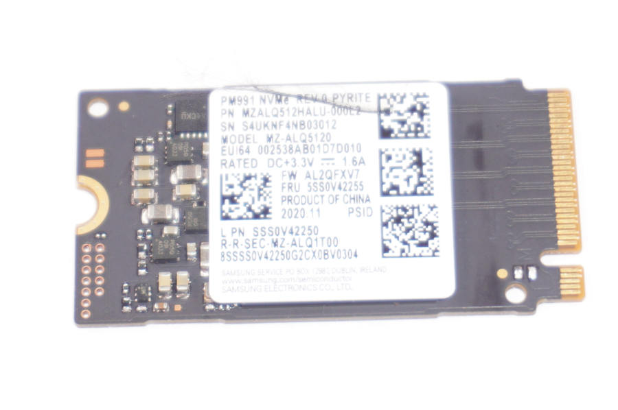 SSS1B60639 for Lenovo - 512GB NVMe PCIe Gen 3x4 M.2 2242 SSD Drive ...